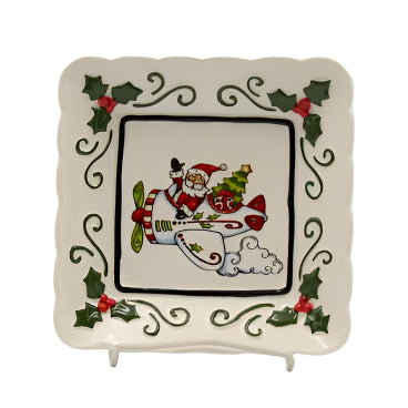 Santa Takes Flight Plate – CR Smith Museum Store